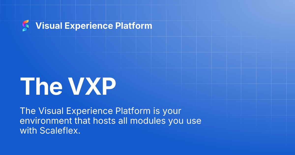 The VXP | Visual Experience Platform