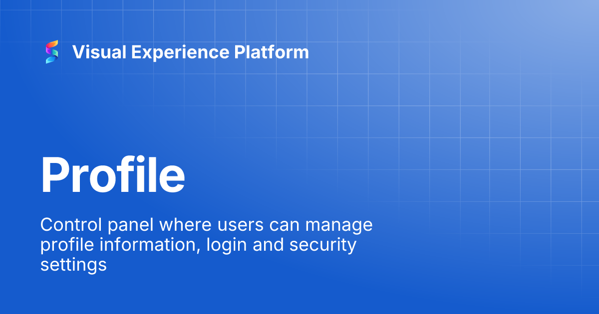 Profile | Visual Experience Platform