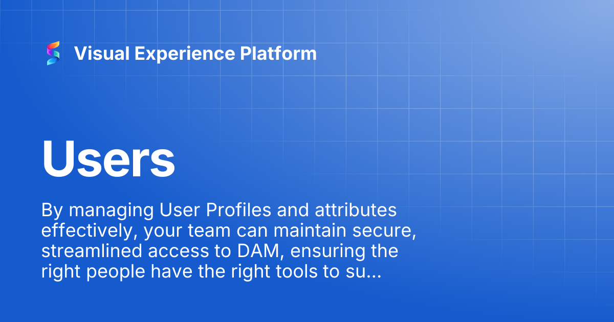 Users | Visual Experience Platform