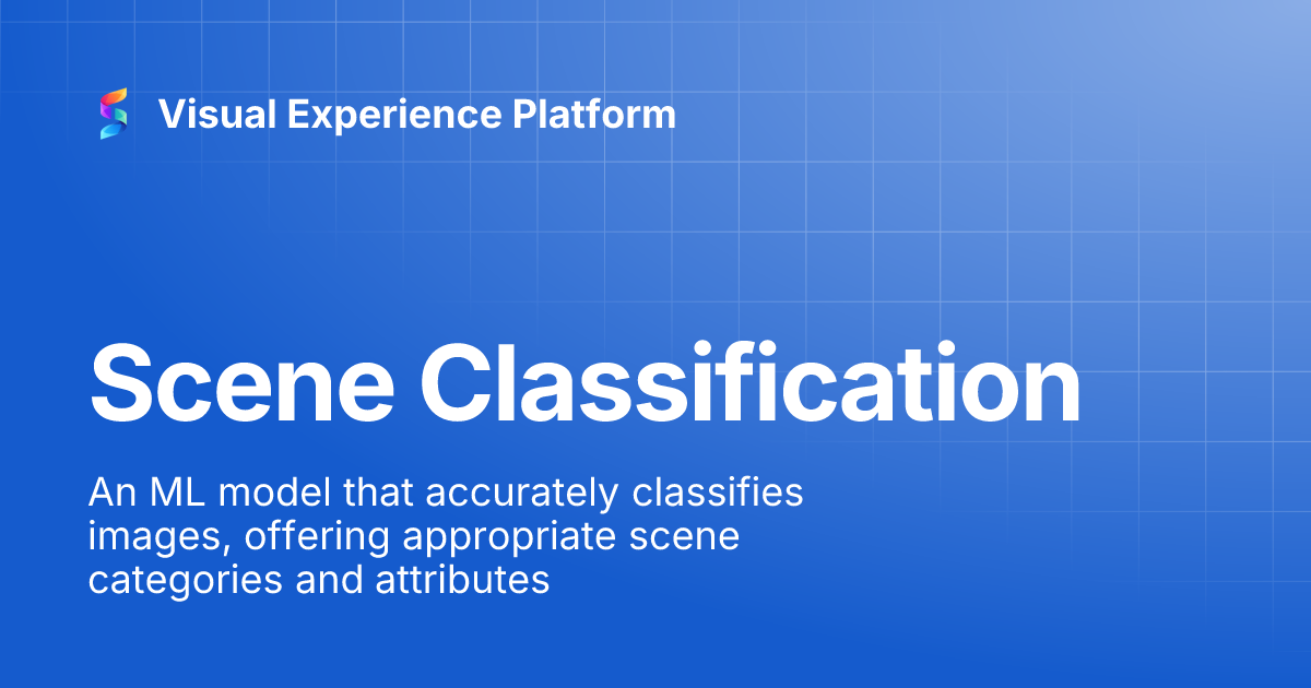 Scene Classification | Visual Experience Platform