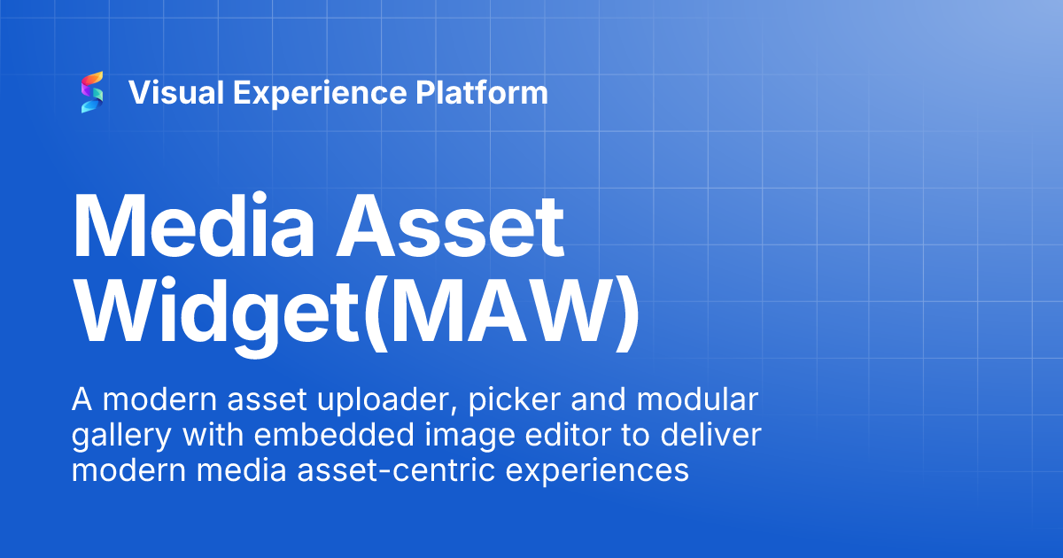 Media Asset Widget(MAW) | Visual Experience Platform