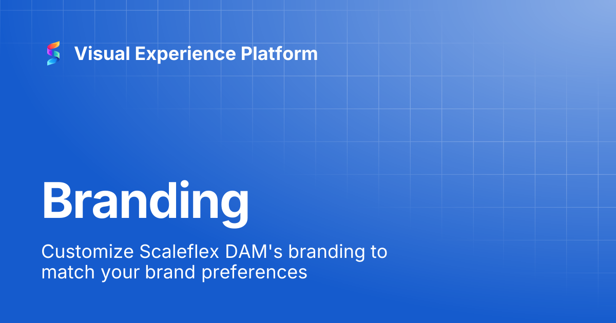 Branding | Visual Experience Platform